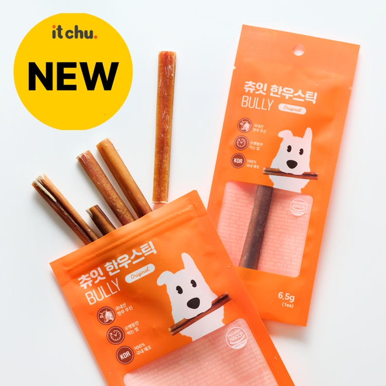 잇츄 츄잇 한우스틱 5p 오래먹는 강아지 수제 간식 개껌 한우 불리스틱